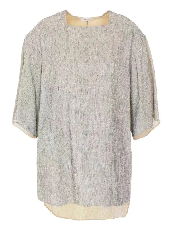 THE ROW Square Neck Top - Grey