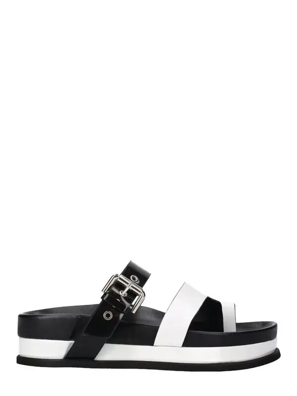 Premiata Buckle Platform Sandals - White