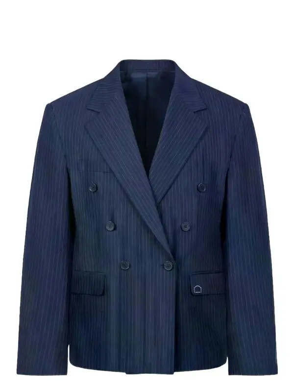 RETERNITY Signe Pinstripe Blazer - Blue