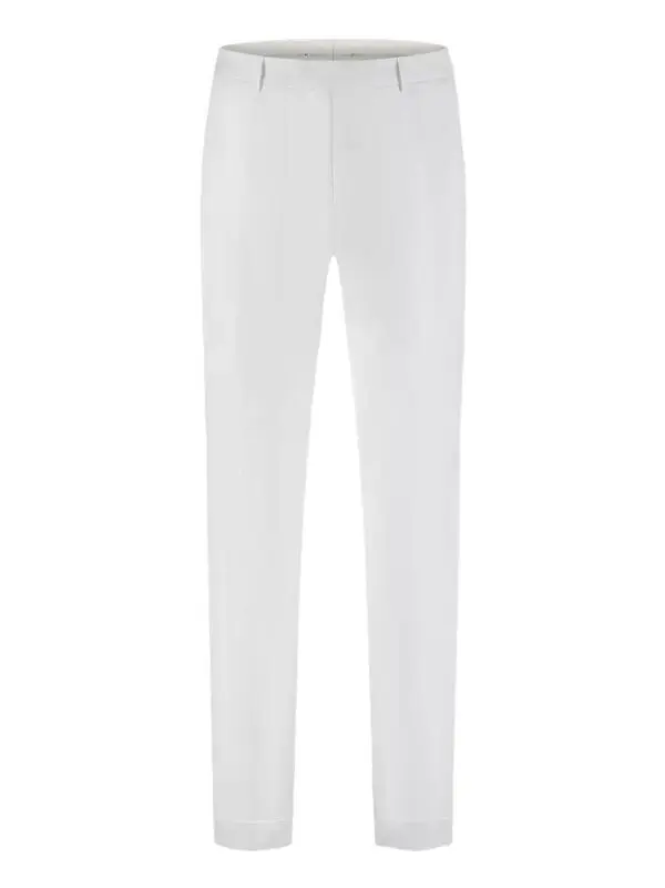PT TORINO Pressed-crease Tailored Trousers - White