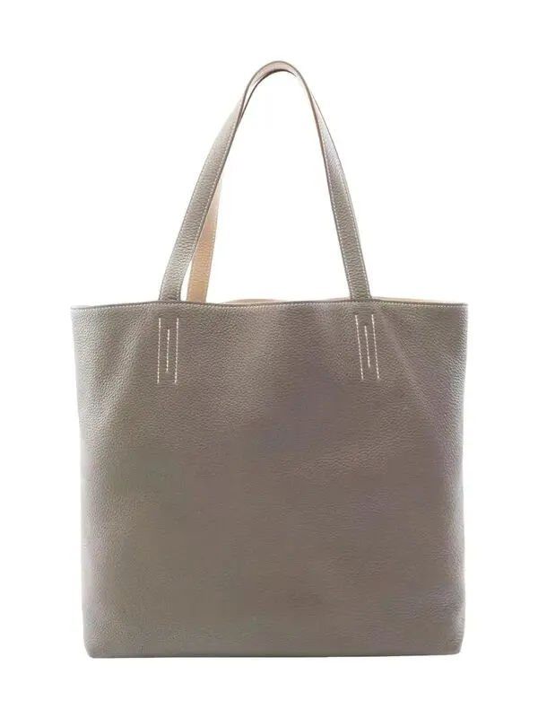 Hermès 2013 Clemence Double Sens 45 Tote Bag - Grey
