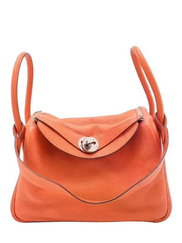 Hermès 2007-2026 Clemence Lindy 26 Satchel - Orange