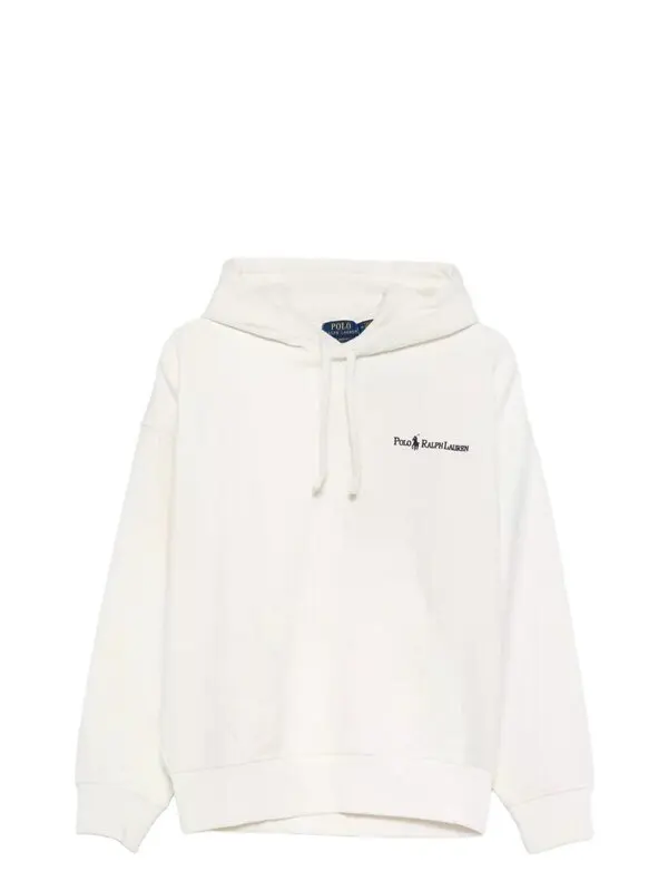 Polo Ralph Lauren Logo-embroidered Hoodie - White