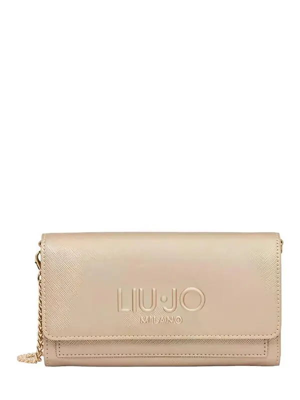Liu Jo Logo-embossed Shoulder Bag - Gold