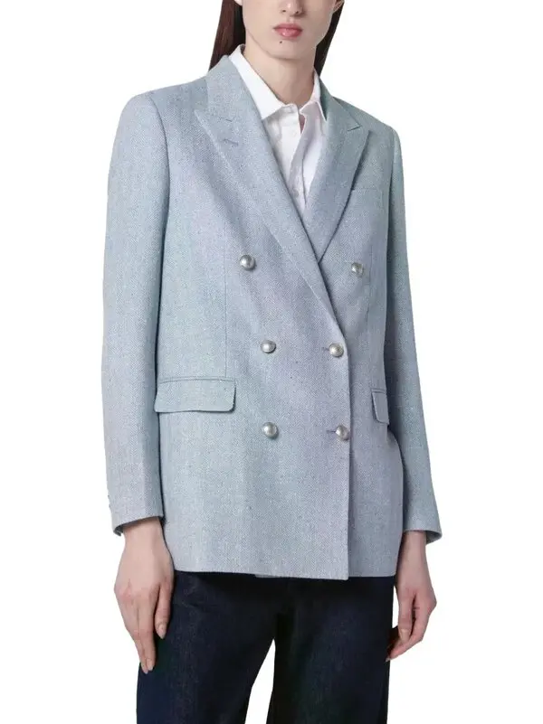 Tagliatore Double-breasted Blazer - Blue