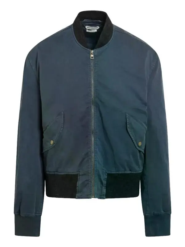 JW Anderson Twill Bomber Jacket - Blue