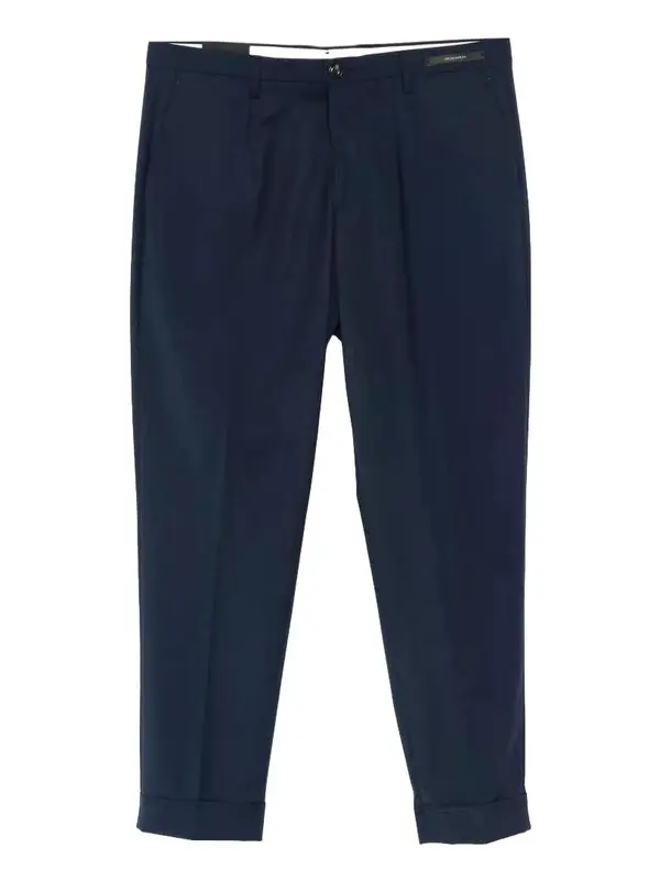MICHAEL COAL Button Trousers - Blue