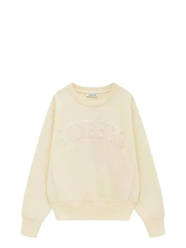 ANINE BING Logo-detail Relaxed Fit Sweatshirt - Yellow