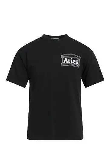 Aries T-shirt Size Cotton - Black