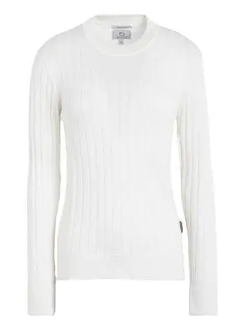 Woolrich Cotton Ribbed Crewneck Sweater - White
