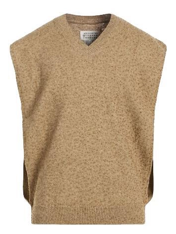 MAISON MARGIELA Wool And Cotton Sweater Vest - Beige