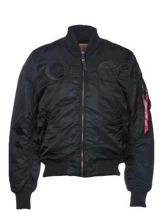 Alpha Industries Nylon Bomber Jacket - Black