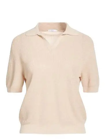 Peserico Linen And Cotton Blend Sweater - Beige