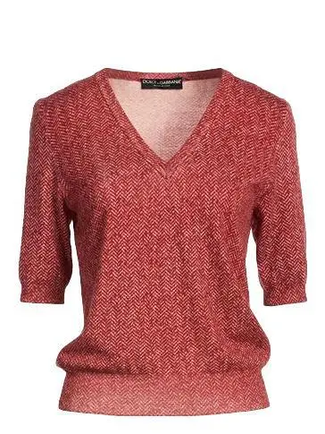Dolce & Gabbana Sweater Brick Virgin Wool - Red