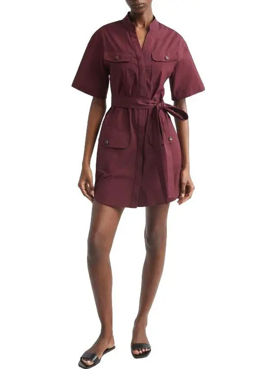 A.L.C. Quinn Mini Shirtdress - Plum