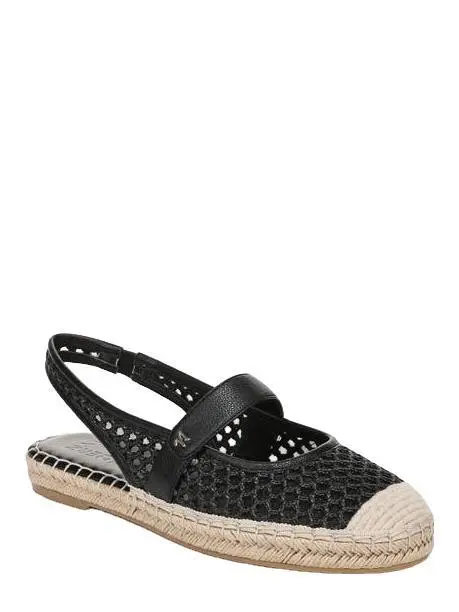 Naturalizer Jolie Slingback Espadrille Flat - Black