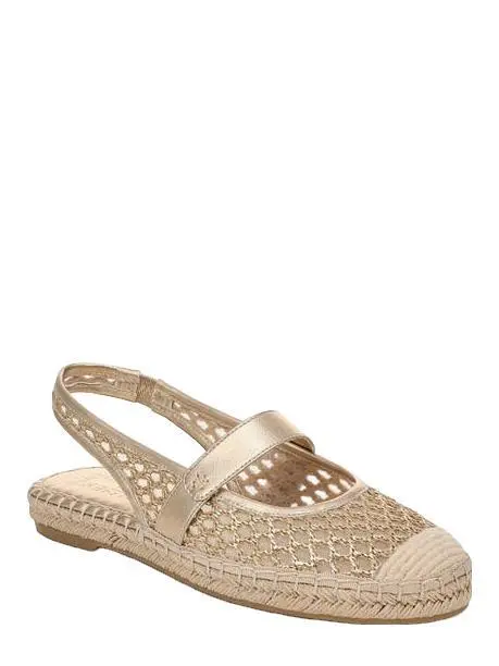 Naturalizer Jolie Slingback Espadrille Flat - Gold Metallic Multi