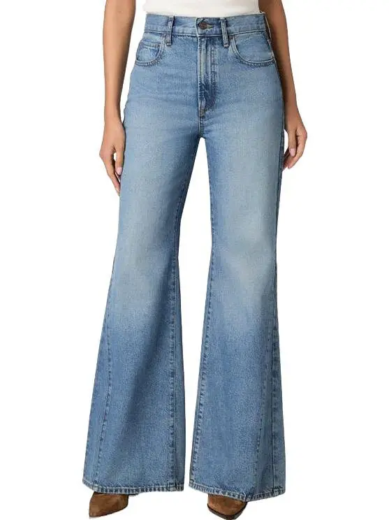 Paige Callie Inset Flare Jeans - Elysian