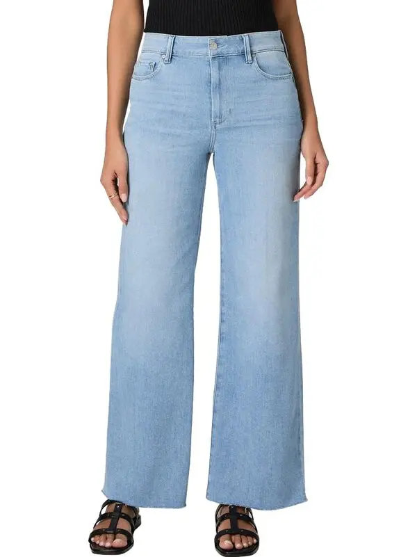 Paige Anessa High-waist Wide-leg Jeans - Santorini Sky