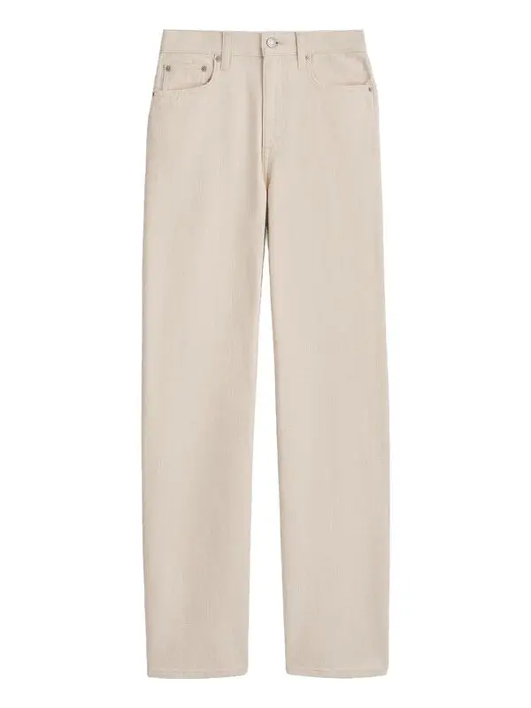 Cos Chord Canvas Straight-leg Jeans - White