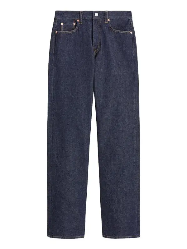 Cos Chord Straight-leg Jeans In Dark Wash - Indigo