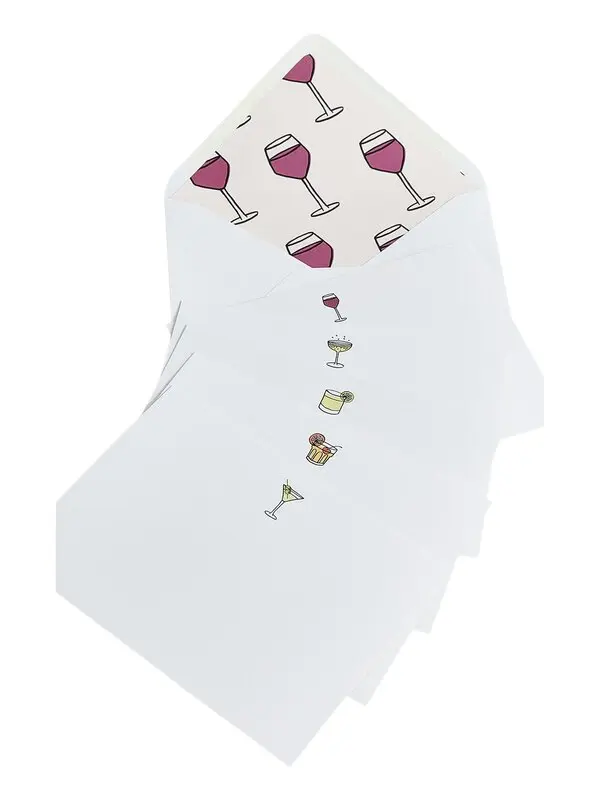 DEAR ANNABELLE Happy Hour Notecards With Euro Envelopes - Multi