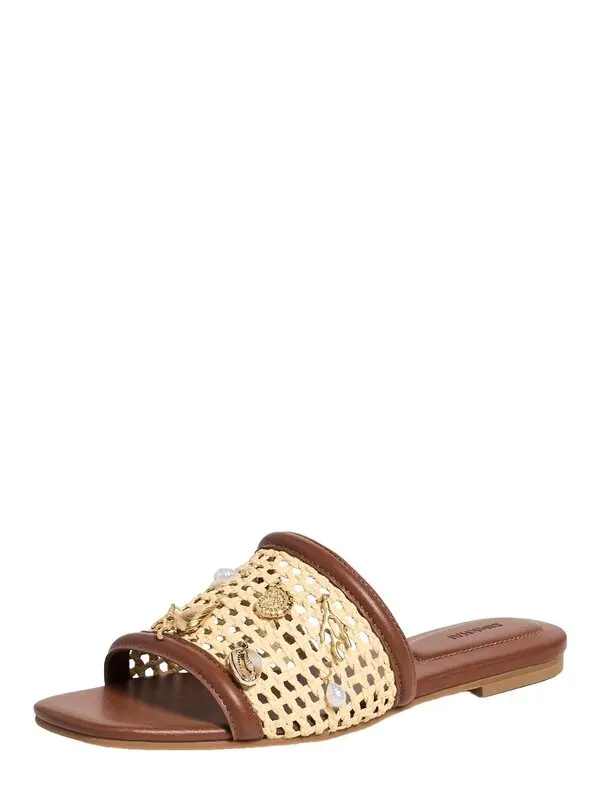 Simkhai Caspian Raffia Sandals - Sequoia Natural