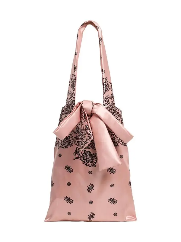 Maria La Rosa Bandana Couture Tote - Pale Pink