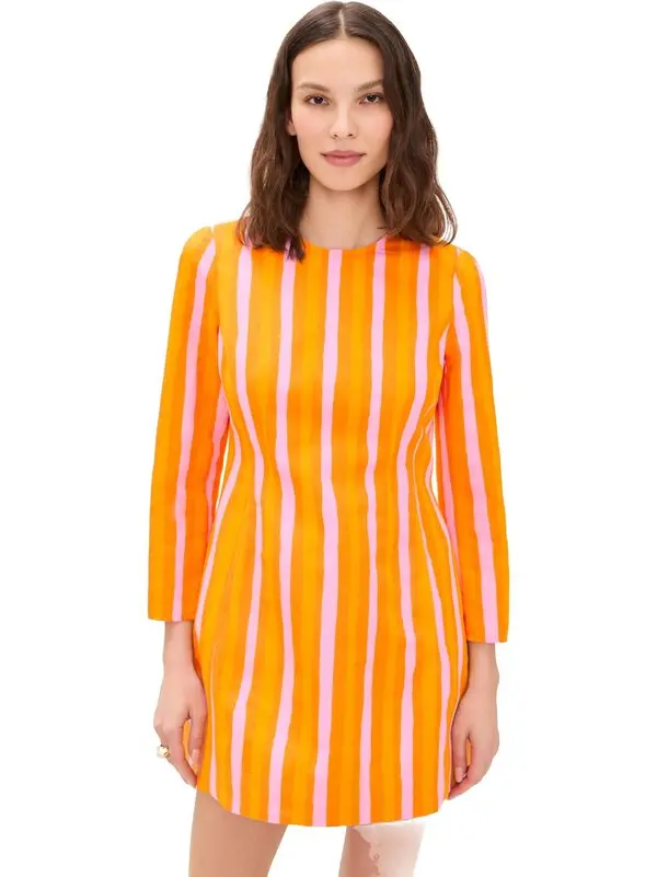 Marimekko Iloinen Piccolo Mini Dress - Pink/orange