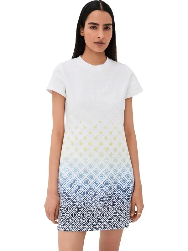 Casablanca Aop Monogram T-shirt Dress - Monogram Gradient