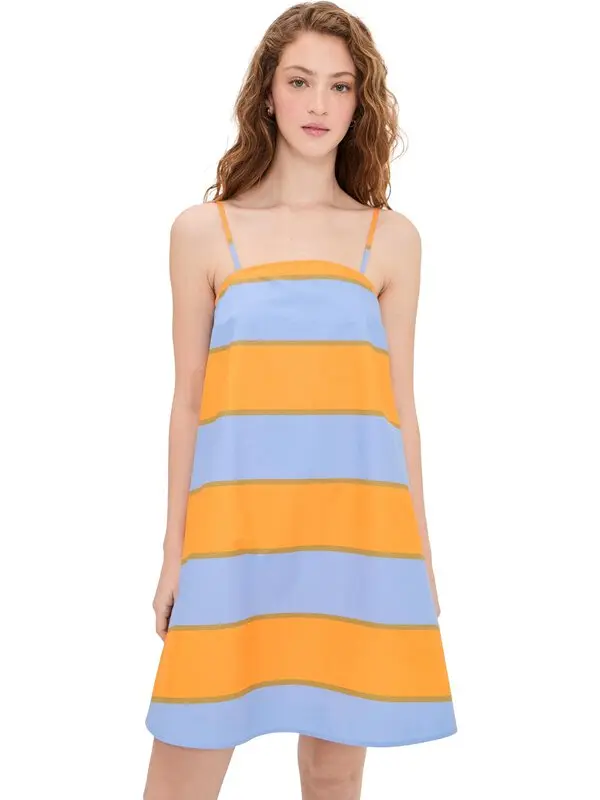Marimekko Pelit Galleria Mini Dress - Blue/orange