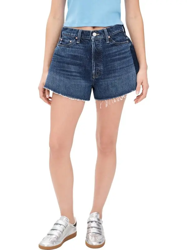 MOTHER The Flutter Fray Denim Shorts - Did You Bring Me Anything