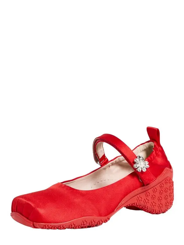 Simone Rocha Ballet Runner - Red/pearl/clear