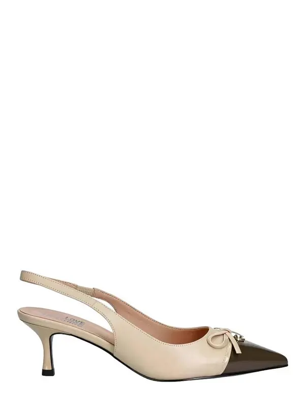 Moschino Bow-detail Slingback Pumps - Neutrals