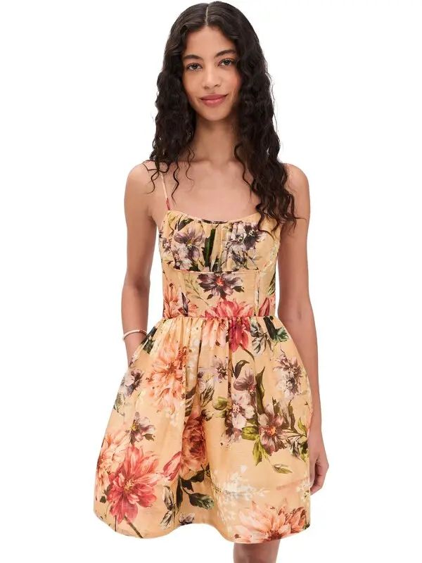 Cara Cara Alba Mini Dress - Margaux Bloom Ginger