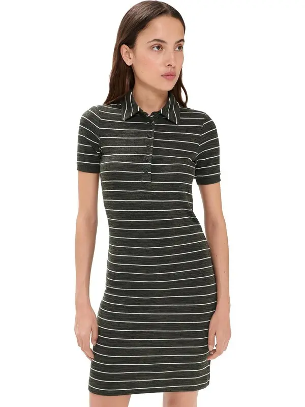 Rag & Bone Knit Stripe Polo Mini Dress - Armmt