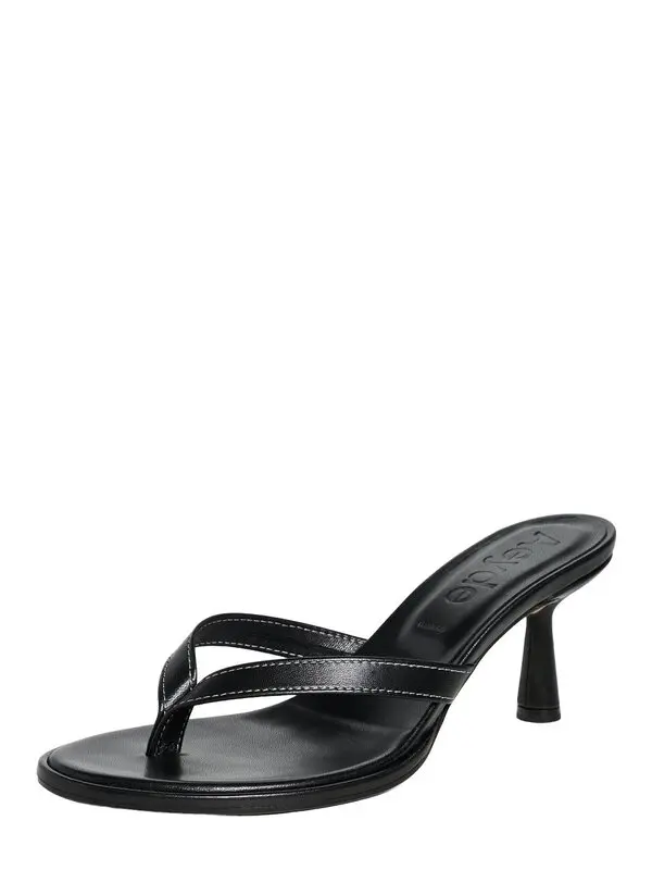 AeydĒ Daphne Nappa Leather Sandals - Black