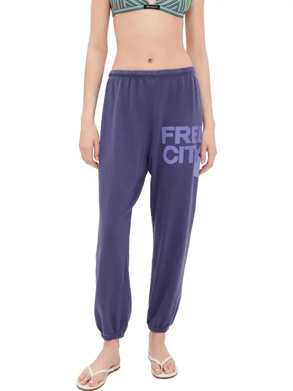 FREECITY Stretch French Terry Sweatpants - Purplebushes