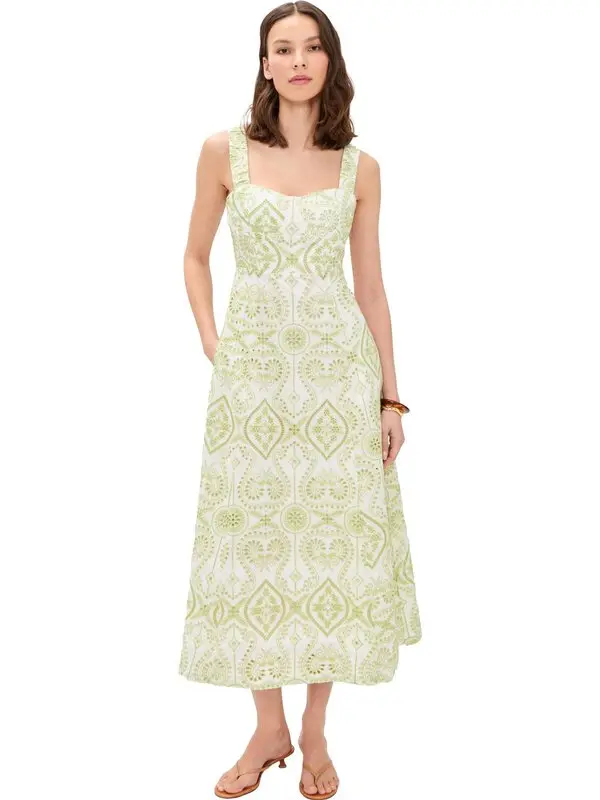 Endless Rose Eyelet Maxi Dress - Pistachio
