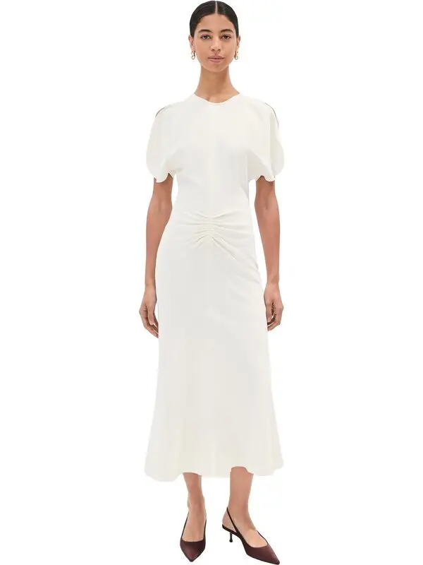 Victoria Beckham Bela Midi Dress - Ivory (bright)
