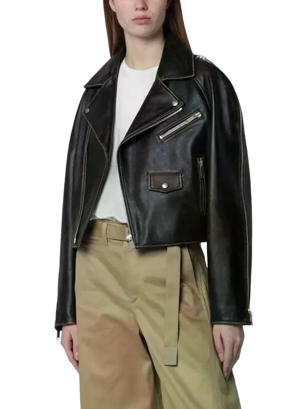 HALFBOY Cropped Jacket - Brown
