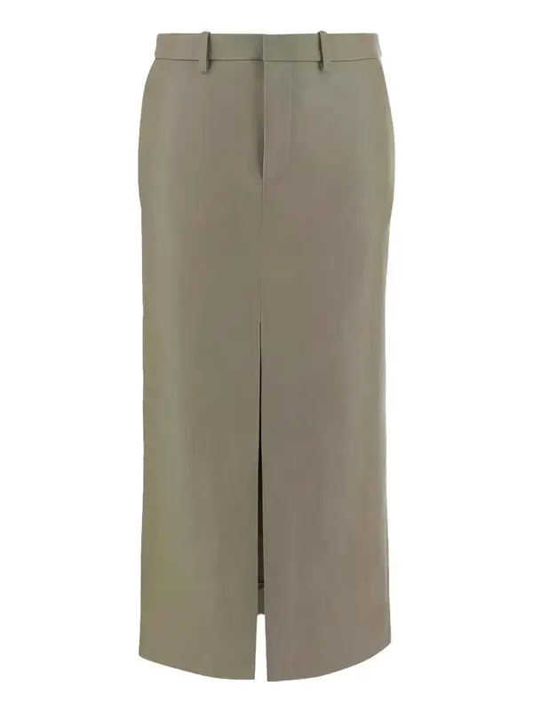 THE FRANKIE SHOP Maybelle Faux-leather Midi Pencil Skirt - Neutrals