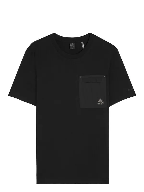 Moose Knuckles Dalon Chest Pocket Cotton T-shirt - Black