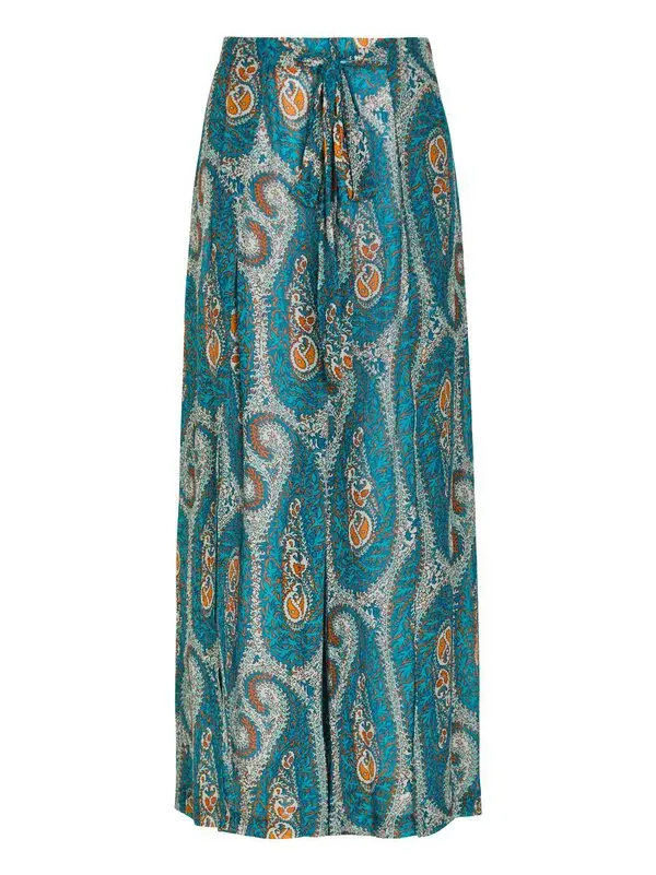 Etro Patterned Wide-leg Trousers - No Colour