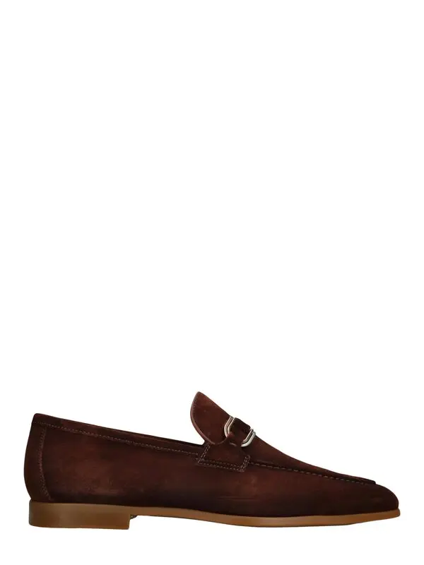 Magnanni Suede Tassel Loafers - Beige