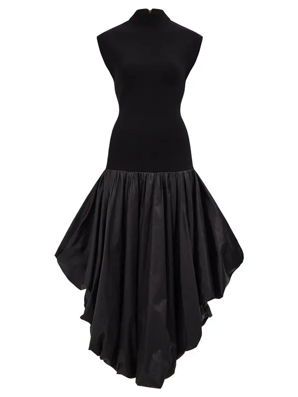 Aje Venetia Knit Midi Dress - Black
