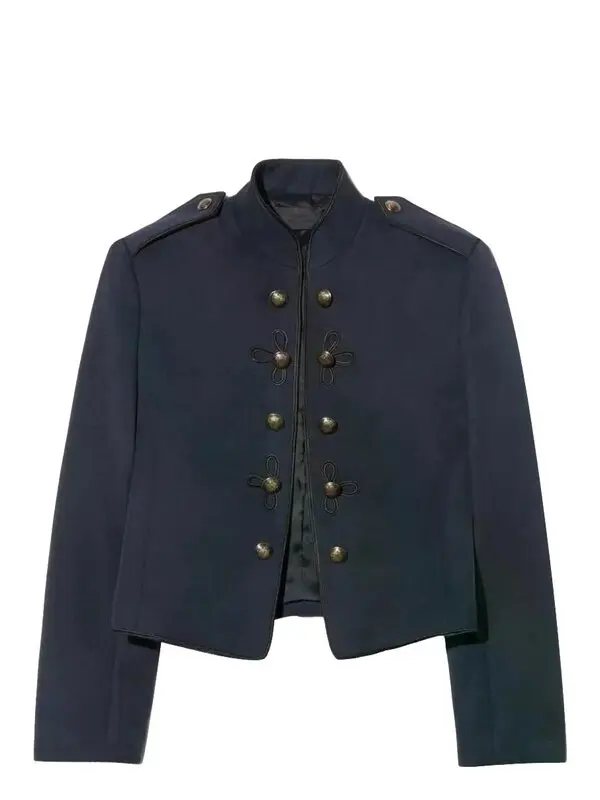 NILI LOTAN Betsy Button Shoulder Jacket - Blue