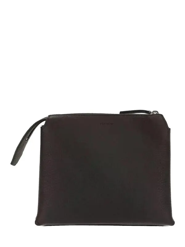 THE ROW Zip Fastening Clutch - Brown