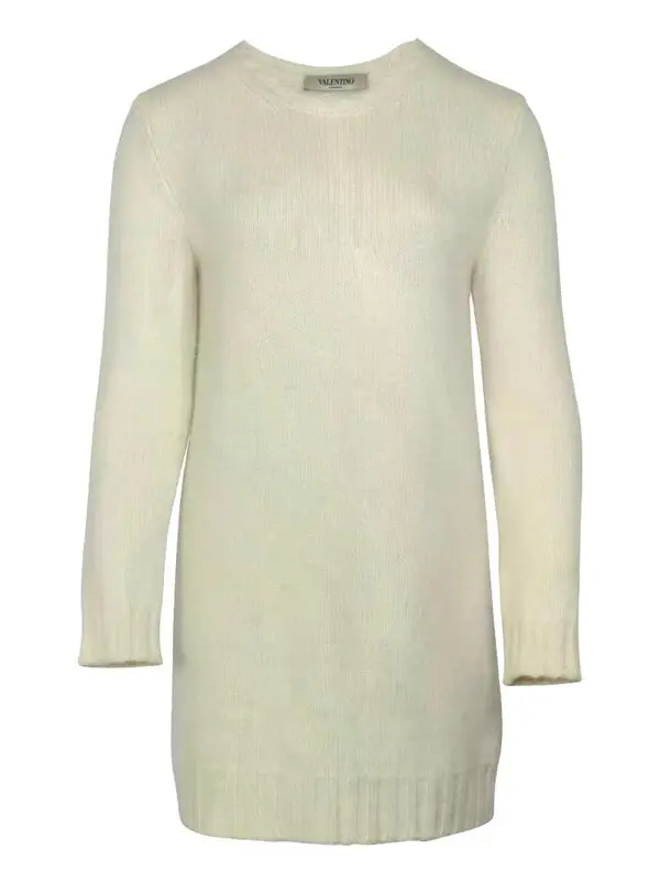 MARIO VALENTINO VINTAGE Knit Round-neck Dress - Neutrals