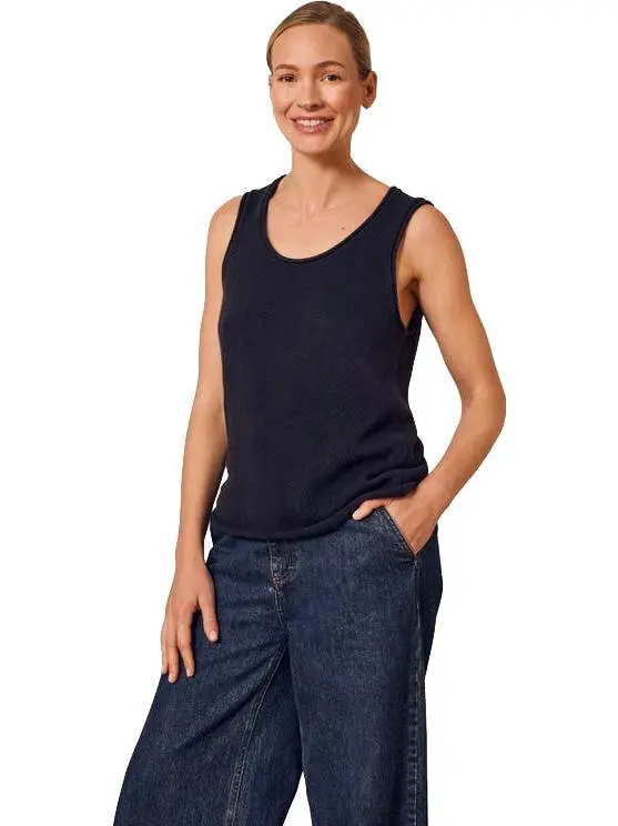 CELTIC & CO. Knitted Tank Top - Navy